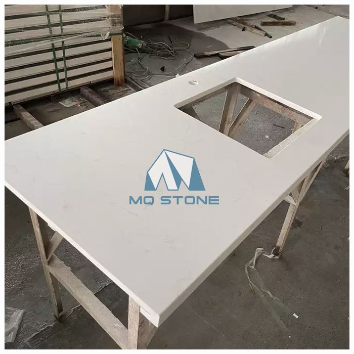 White And Grey Quartz Countertops - China's leading stone supplier - MQ ...