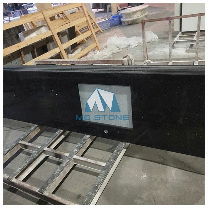 Sparkling Black Quartz Countertops - China's leading stone supplier ...