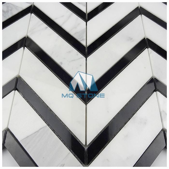 Marble Chevron Mosaic Tile - China's leading stone supplier - MQ STONE