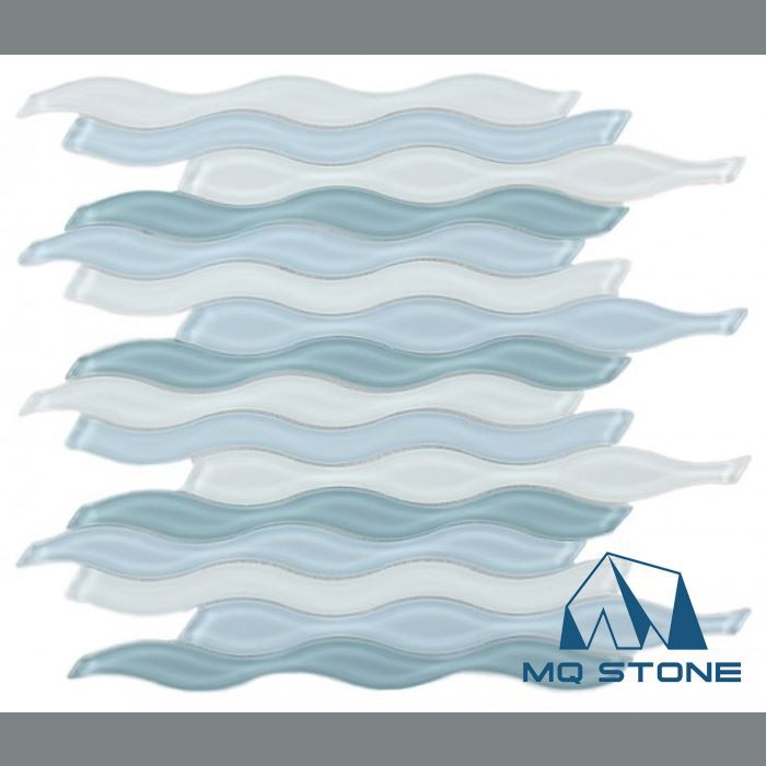Wave Glass Mosaic Tile - China's leading stone supplier - MQ STONE