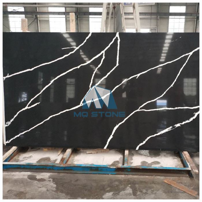 Calacatta Black Quartz Slab - China's leading stone supplier - MQ STONE