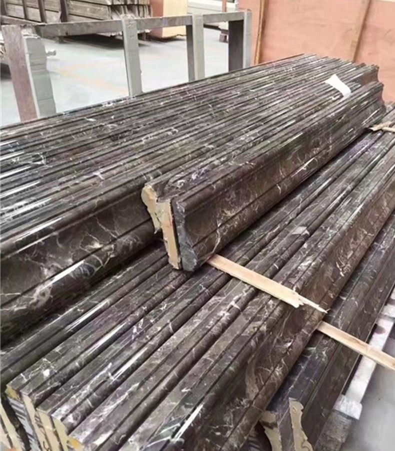 Dark Emperador Marble Border Line - China's leading stone supplier - MQ ...
