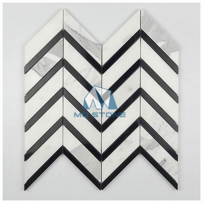 Marble Chevron Mosaic Tile - China's leading stone supplier - MQ STONE