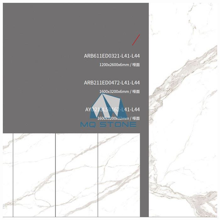 Porcelain Statuario Slab - China's leading stone supplier - MQ STONE